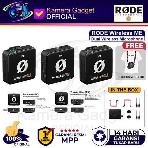 Promo RODE Wireless ME Dual TX+TX+RX Compact Digital Wireless ...
