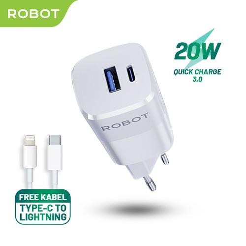 Promo ROBOT Charger RT-F7 Dual Output Port 3A 20Watt Original Garansi 1 ...