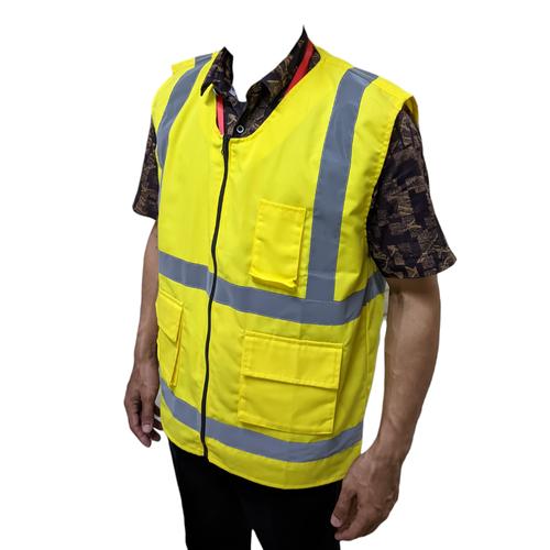 Jual Rompi proyek safety Drill / rompi drill - safety vest - Kuning ...