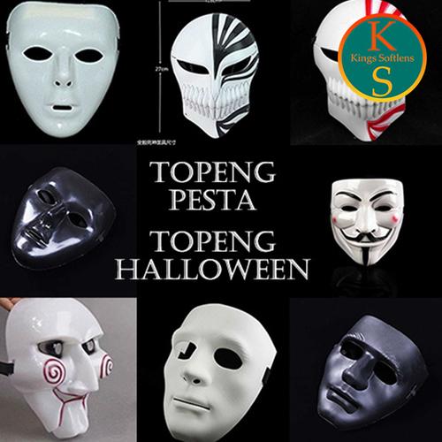 Jual Topeng Pesta Topeng Halloween Topeng Anonymous Topeng Jigsaw ...