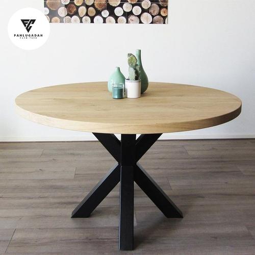 Jual Meja Bulat Kayu jati Ukuran: 90x90x70 cm. - Kab. Lebak ...
