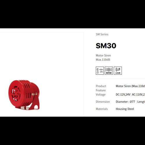 Jual qlight SM30 mini motor Sirene 24V - Jakarta Barat - Sentral ...