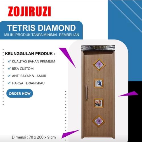 Jual Pintu PVC diamond kotak premium bisa custom ukuran - Putih - Kota ...