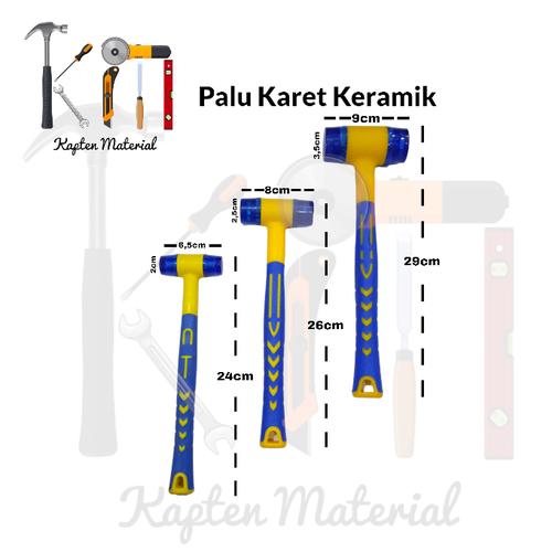 Jual Palu Karet Keramik Mini | Rubber Mallet Hammer | Martil Lantai ...