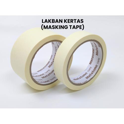 Jual Masking Tape Premium 21 Meter / Lakban kertas Matstone / Isolasi ...