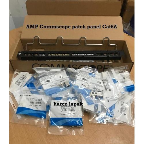 Jual Amp Commscope Patch Panel 24 Port Cat6A Original / Patch Panel ...