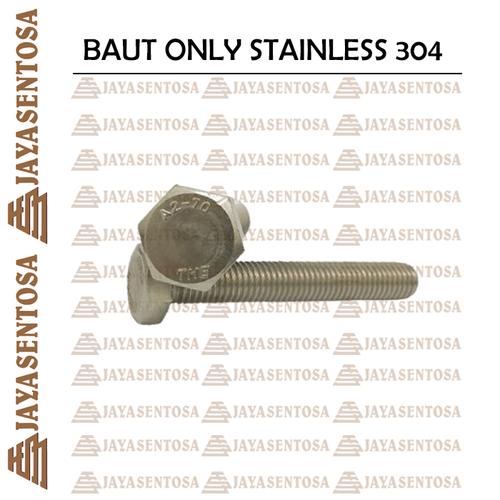 Jual Baut ONLY Stainless M20 x 120 sus 304 ss 304 THE A2-70 - Jakarta ...