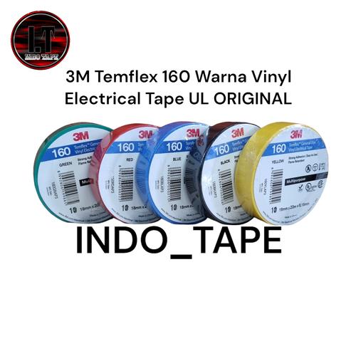 Jual Isolasi Listrik 3 M 160 Temflex General Use Vinyl Electrical Tape ...