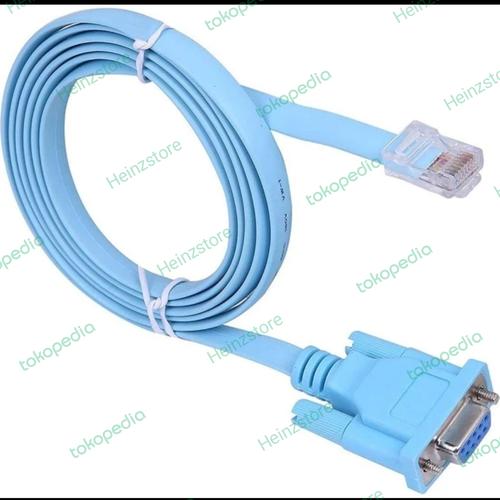 Jual Cisco Serial Console Cable RJ45 to RS232 9pin Serial RS232 Db9 ...