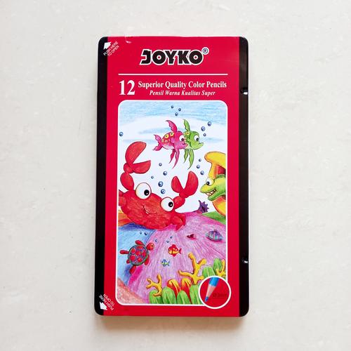 Jual [ MURAH ] Pensil Warna Color Pencil 12 Warna Kaleng - Joyko CP ...