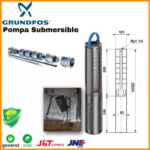 Jual Pompa Air Grundfos SP 5A-17 1,5KW 220V Pompa Submersible Grundfos ...