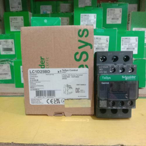 Jual Kontaktor Contactor LC1D25BD 24VDC LC1D25 BD 24VDC LC1D25BD 24 VDC ...