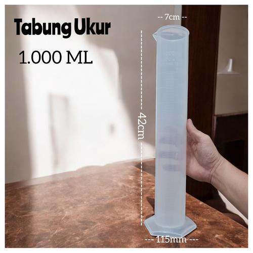 Jual TABUNG UKUR 1LITER ( 1.000ML ) / TABUNG UKUR PLASTIK 1000ML ...