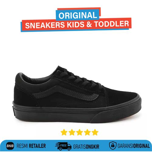 Jual VANS Toddler Kids Old Skool Triple Full Black Sepatu Anak Original ...