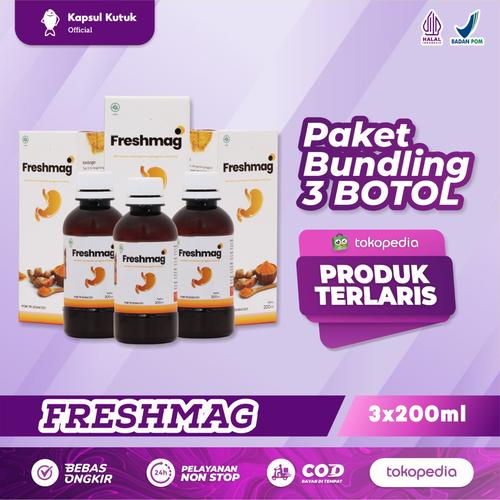 Jual Freshmag Paket 3 Botol Herbal Madu Obat Maag, Asam Lambung, & Gerd ...
