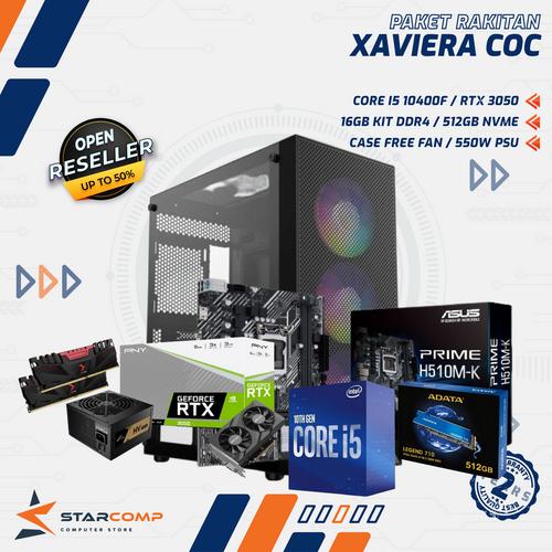 Promo PC RAKITAN CORE i5 10400F H510M RTX 3050 16GB KIT SSD 512GB NVME GAMING EDITING Cicil 0% ...