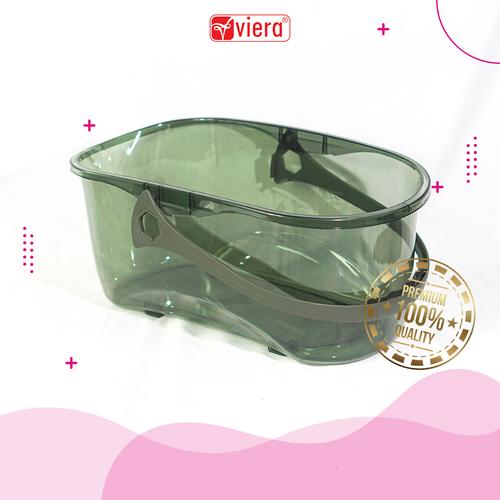 Jual Viera - Cleaning Bucket Ember Transparan Gagang Wadah Air Plastik ...