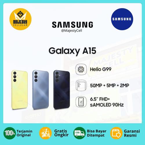 Promo SAMSUNG GALAXY A15 8gb/128gb - 8gb/256gb GARANSI RESMI - Kuning ...
