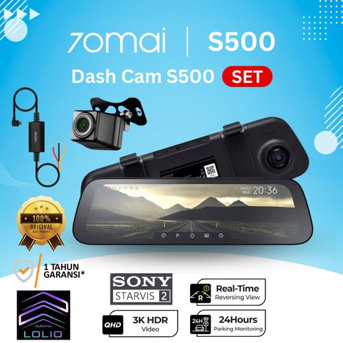 Promo 70mai Dash Cam S500 Set 9.35''Layar Sentuh 3K SONY STARVIS 2 IMX ...