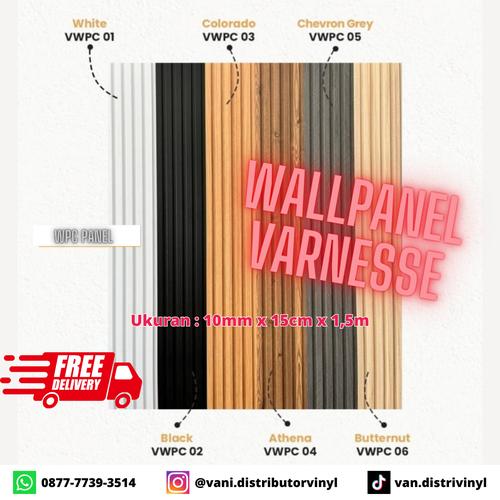 Jual WOOD PANEL PVC WPC DINDING VARNESSE PANJANG 1,5M - 3D WALLPANEL ...
