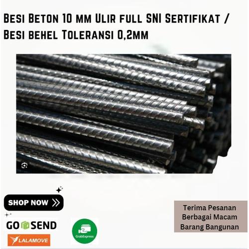 Jual Besi Beton 10 mm Ulir full SNI Sertifikat / Besi behel Toleransi 0 ...