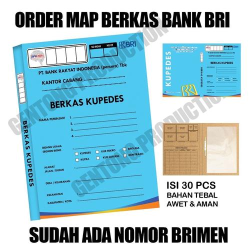 Jual CETAK MAP BRI / CETAK MAP BRI / CETAK MAP BERKAS BRI / CETAK MAP ...