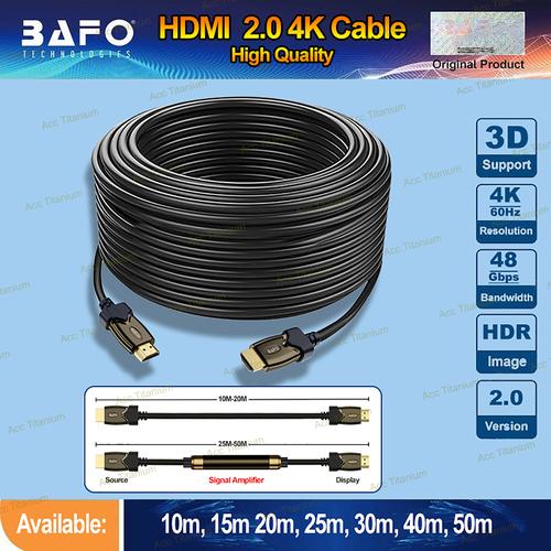 Jual Kabel HDMI BAFO Versi 2.0 10m 15m 20m 25m 30m 40m 50m Original ...