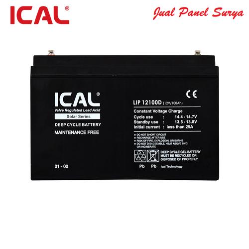 Jual Battery 100Ah 12v VRLA Deep Cycle ICAL Battery UPS 12v 100Ah ICAL ...