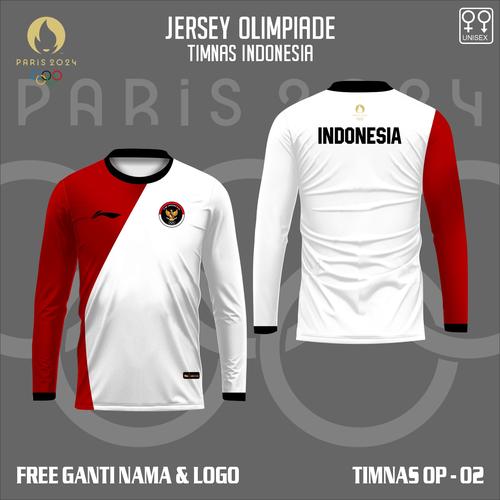 Jual Jersey timnas Indonesia lengan panjang baju olimpiade 2024 kaos ...