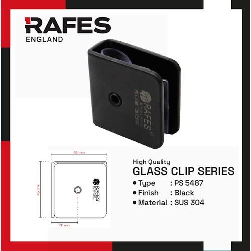 Jual JEPIT KACA / GLASS CLAMP RAFES HITAM DOFF KACA SHOWER STAINLESS ...