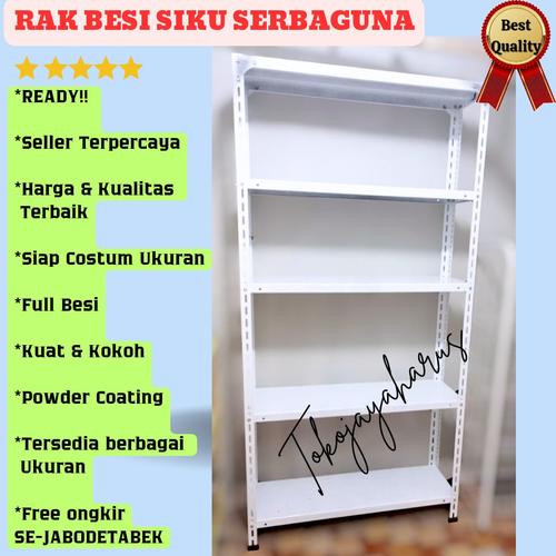 Jual rak besi siku 5 susun serbaguna - 100x30x200cm - Kota Depok ...