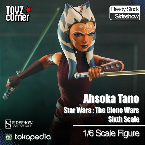 Promo Sideshow # 100444 1/6 Scale Figure Ahsoka Tano (Clone Wars) Cicil ...