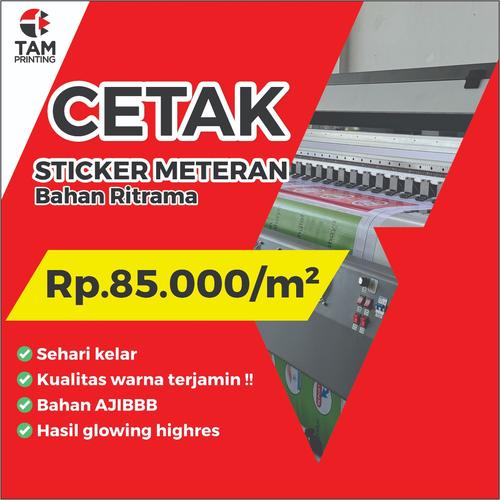 Jual Cetak Sticker Ritrama Meteran / Print Sticker - Kota Bekasi ...