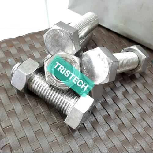 Jual baut mur ss 316 m6x15 ss316 THE A4-70 HEX BOLT NUT SUS 316 KUNCI ...