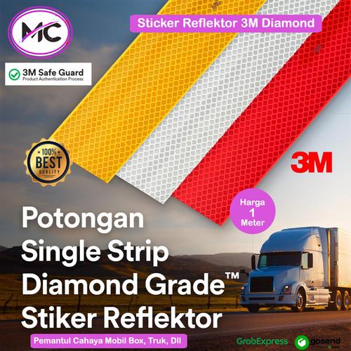Jual Stiker Reflektor Mobil 3M Sticker Reflektif Diamond Pemantul ...