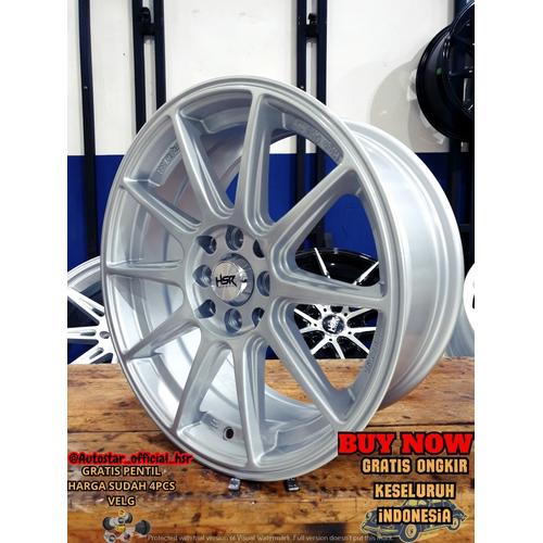 Jual jual velg mobil racing hsr shinjuku R14 pcd 4x100-4x114,3 lebar 7/8 offset 35/30 glossy ...