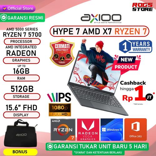 Promo LAPTOP AXIOO HYPE 7 AMD X7 RYZEN 7 5700 16GB 512GB 14"FHD IPS ...