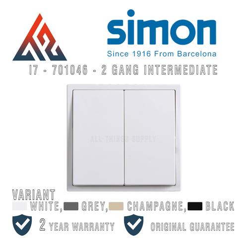 Jual Simon I7 Saklar Perantara Seri 2 Gang Intermediate Double - 701046 ...
