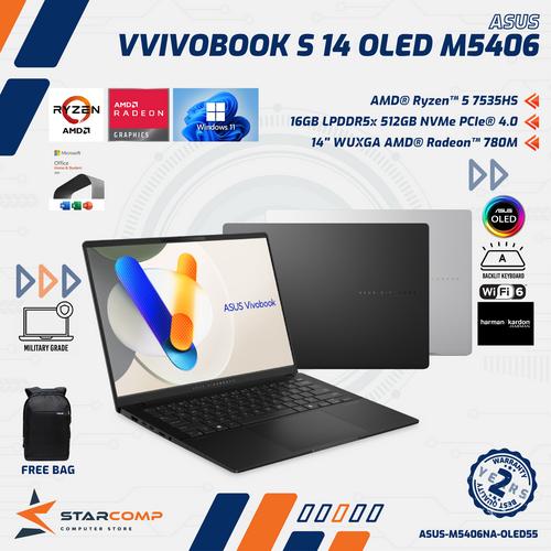 Promo ASUS Vivobook S 14 OLED M5406NA Ryzen 5-7535HS 16GB 512GB 14 ...