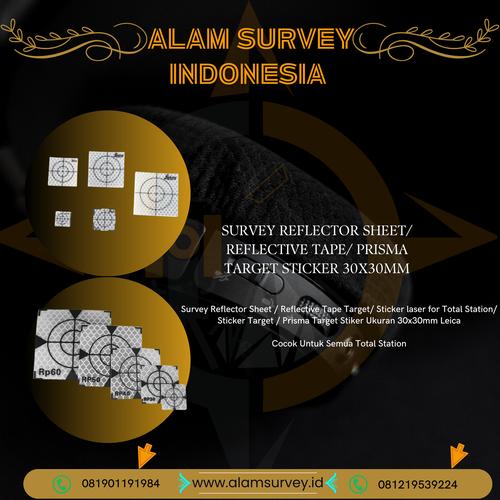 Jual Survey Reflector Sheet/ Reflective Tape/ Prisma Target Sticker ...