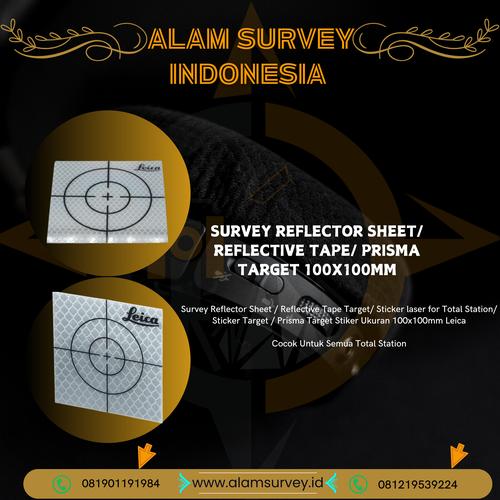 Jual Survey Reflector Sheet/ Reflective Tape/ Prisma Target Sticker ...