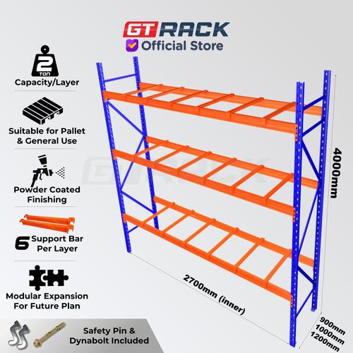 Promo RAK PALET BESI AYORACK AI20-2740S W10 2 TON - RAK PALLET TINGGI 4 ...