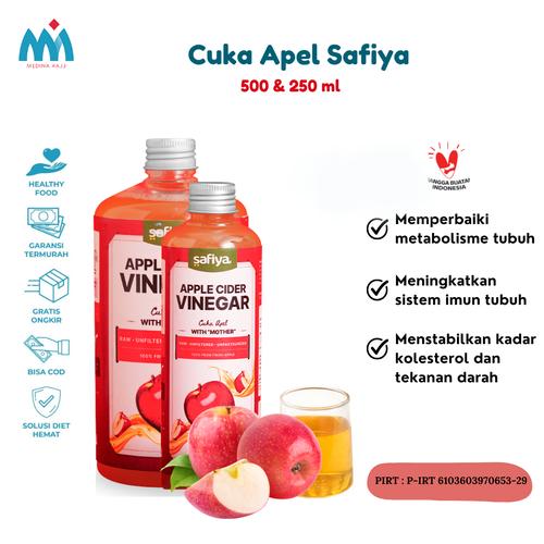 Promo Cuka Apel Safiya 500 ml - Cuka Apel Cider Vinegar Original with ...