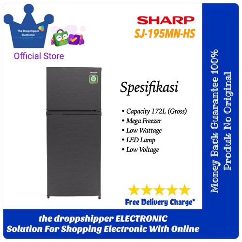 Jual Kulkas Sharp SJ-195MN-HS 172 liter Sharp SJ195MNHS 172L SJ 195 MN ...