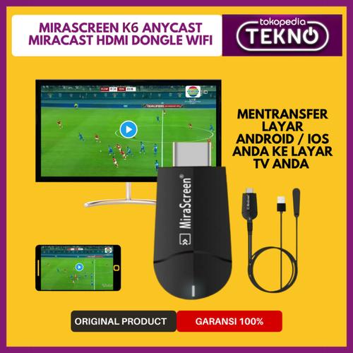 Promo Mirroring AnyCast Miracast HDMI Dongle Wifi 4K MiraScreen ...