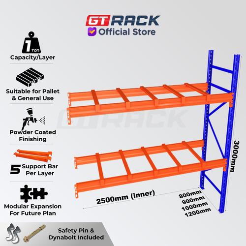 Promo RAK PALET 1 TON AYORACK AI10-2530S W12 3 METER - RACK PALLET ...