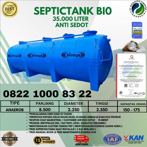 Jual Septic tank Bio BIOSYS Biotech Sistem 35 m3/35.000 liter, Sepiteng ...