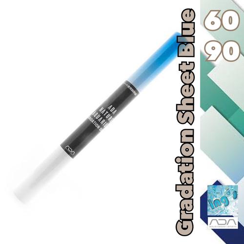 Jual ADA Gradation Sheet BLUE 60cm 90cm Background Film Kaca Aquarium ...