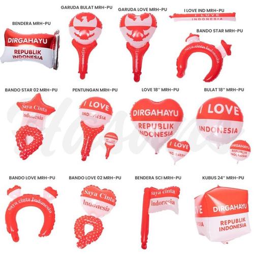 Jual NEW Balon foil Dirgahayu per pack isi 50 pcs - Tangan love ...