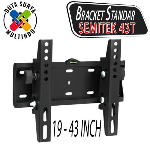 Jual bracket braket breket tv led lcd semitek 43T untuk ukuran 19 22 24 ...